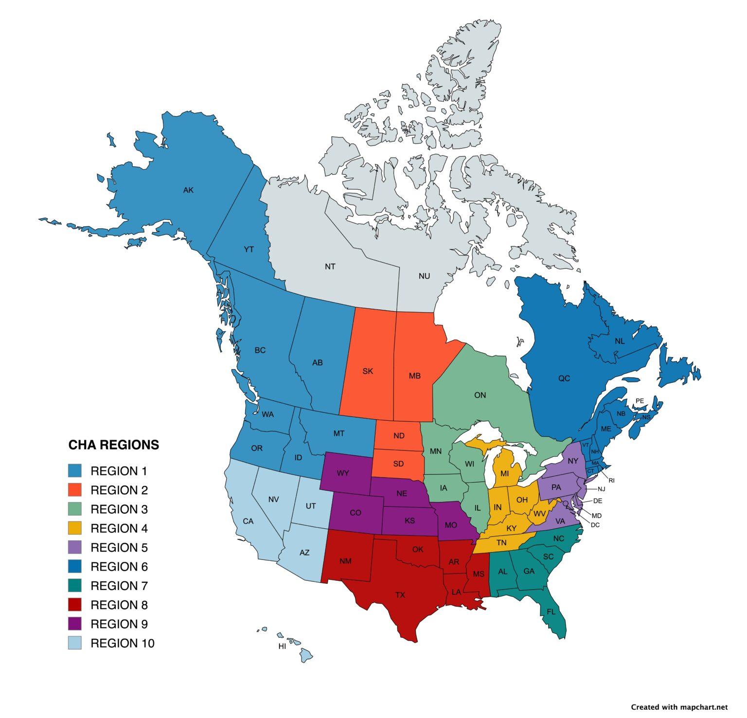 CHA Regions & Conferences – Certified Horsemanship Association